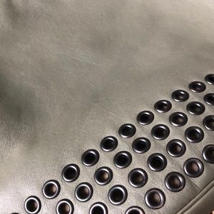 Coach | Bags | Coach Green Gray Crossbody Bag | Poshmark